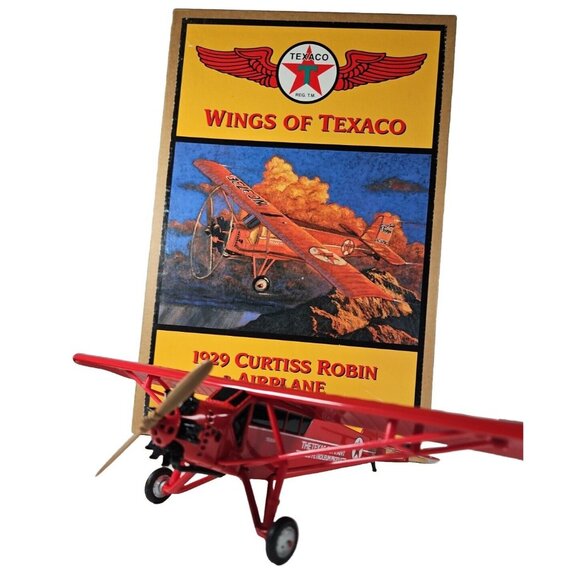 ERTL | Toys | 929 Curtiss Robin Texaco Airplane Bank 132 3 Person ...